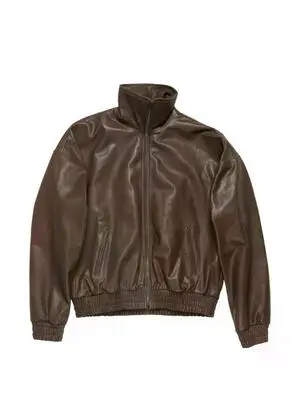 Acne Studios Funneled Zip Leather Jacket