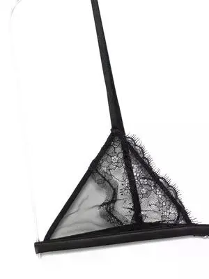 Patrizia Pepe Lace Triangle Bra - Black