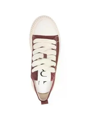 RHUN Lace-up Low-top Sneakers - Red