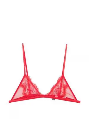 Patrizia Pepe Lace Triangle Bra - Red