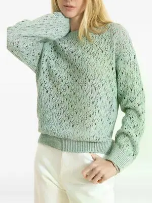 Eleventy Long Sleeve Crew-neck Sweater