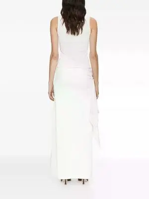Christopher Esber Crystal Pendant Cascade Asymmetric Skirt