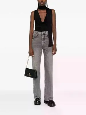 Patrizia Pepe High-waisted Regular Fit Jeans - Grey