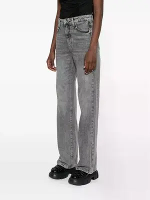 Patrizia Pepe High-waisted Regular Fit Jeans - Grey