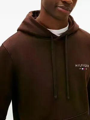 Tommy Hilfiger Logo Hoodie - Brown