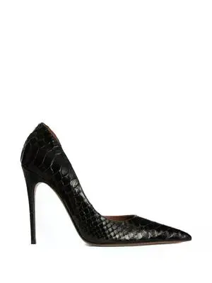 Paris Texas Vera Snakeskin Point-toe Pumps