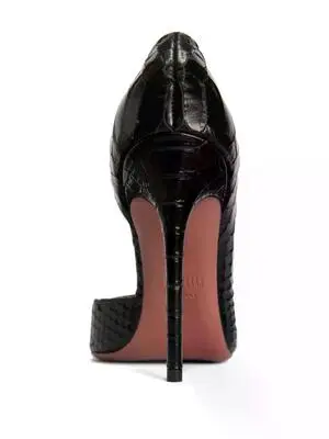 Paris Texas Vera Snakeskin Point-toe Pumps