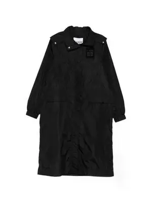 GANNI Logo-patch Coat