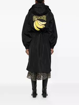 GANNI Logo-patch Coat
