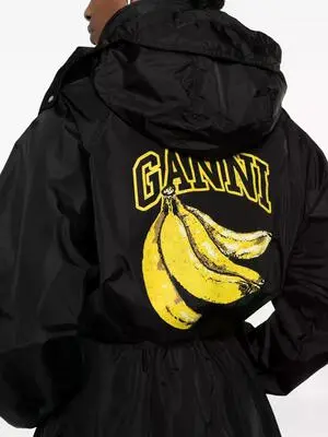 GANNI Logo-patch Coat
