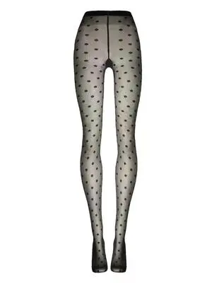Wolford Patterned Tights - Black