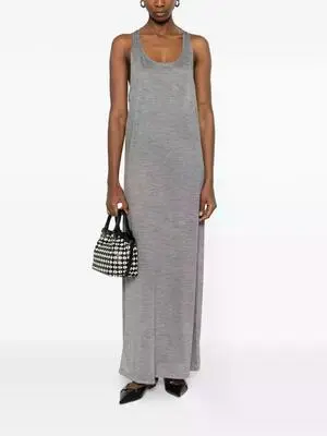 Patrizia Pepe Wool Maxi Dress - Grey
