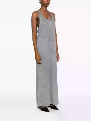 Patrizia Pepe Wool Maxi Dress - Grey