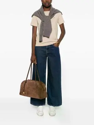 Gant Logo-embroidered T-shirt - Neutrals
