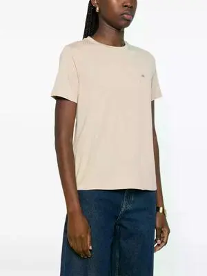 Gant Logo-embroidered T-shirt - Neutrals