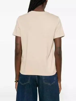 Gant Logo-embroidered T-shirt - Neutrals