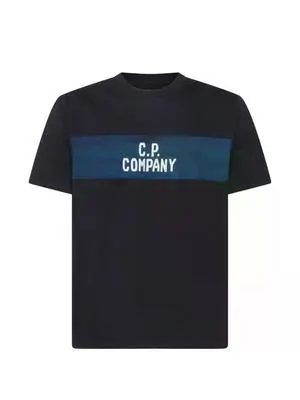 C.P. COMPANY 30/1 Jersey Short-sleeve Striped T-shirt