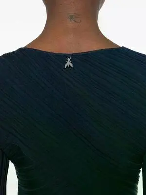 Patrizia Pepe Sculptural Knit Midi Dress - Blue