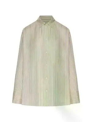 TOTEME Oversized Striped Shirt - Neutrals