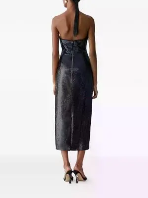 Carolina Herrera U-neck Sequin Midi Dress