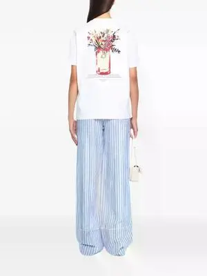 Off-White Striped Long Trousers