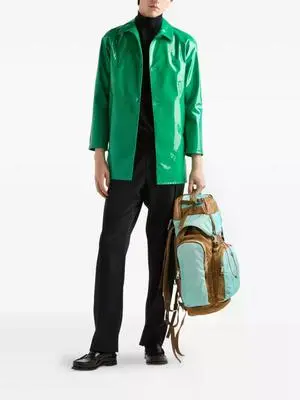 Prada Leather Shirt-style Coat