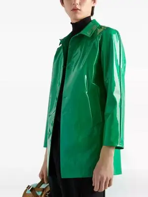 Prada Leather Shirt-style Coat
