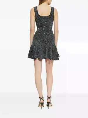 LoveShackFancy Sarajane Mini Dress - Black
