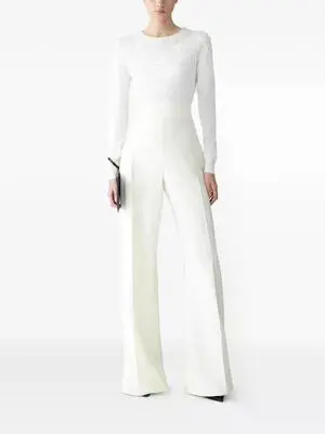 Carolina Herrera Embellished Crew Neck Top