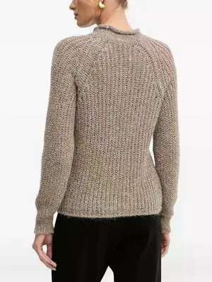Luisa Spagnoli Ribbed-cuff Sparkle Sweater