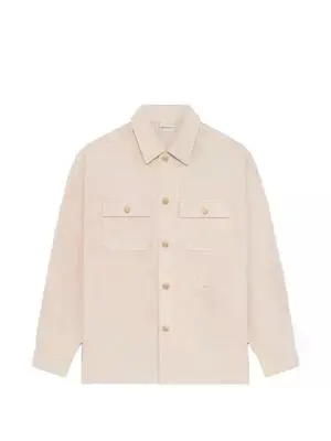Drole De Monsieur Pocket Button Denim Shirt - Neutrals