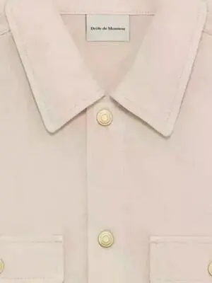 Drole De Monsieur Pocket Button Denim Shirt - Neutrals