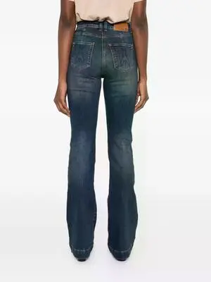 Patrizia Pepe Logo-button Flared Jeans