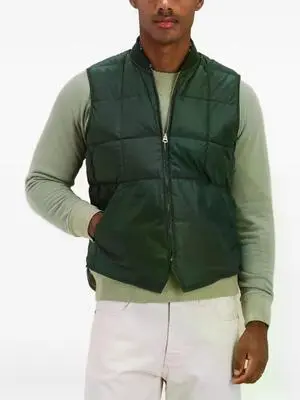 FORTELA Padded Camouflage-print Gilet - Green