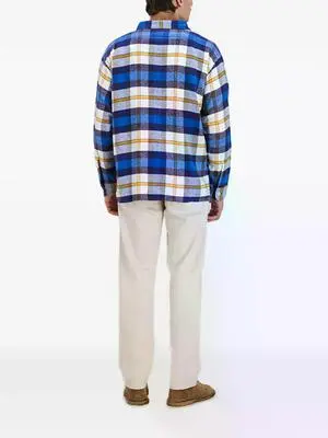 FORTELA Mescal Plaid Pattern Shirt - Blue