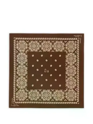 FORTELA Ikara-print Bandana - Brown