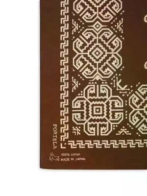 FORTELA Ikara-print Bandana - Brown