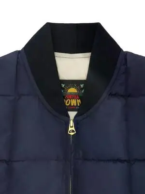 FORTELA Quilted Pattern Gilet - Blue