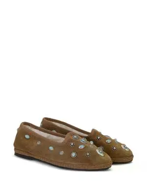 FORTELA Frutate Studded Ballet Flats