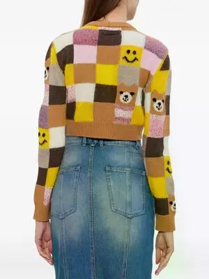 Moschino Patchwork-pattern Cardigan
