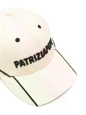 Patrizia Pepe Contrasting Embroidery Baseball Cap - Neutrals