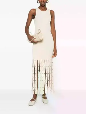 Patrizia Pepe Fringes Knit Midi Dress