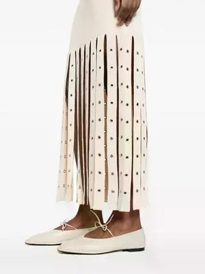 Patrizia Pepe Fringes Knit Midi Dress