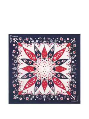 FORTELA Anchor Star Cotton Bandana - Blue