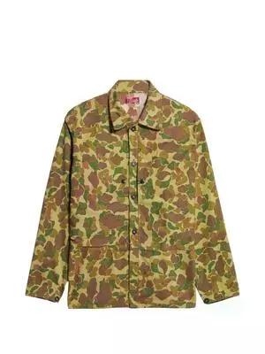FORTELA Camouflage Print Overshirt - Neutrals