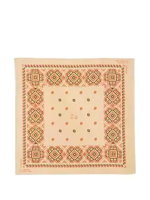 FORTELA Ikara-printed Cotton Bandana - Neutrals