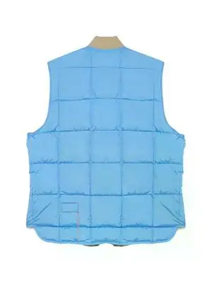 FORTELA Zip-fastening Quilted Gilet - Blue