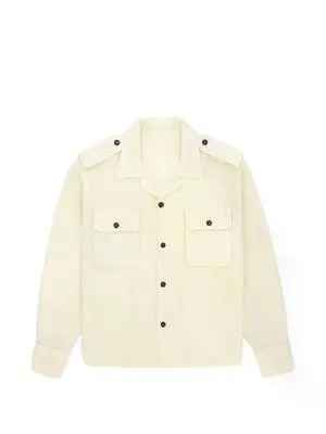 FORTELA Bonnie Epaulettes Pocket Shirt - Neutrals