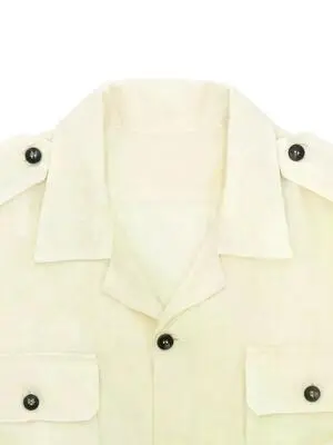 FORTELA Bonnie Epaulettes Pocket Shirt - Neutrals