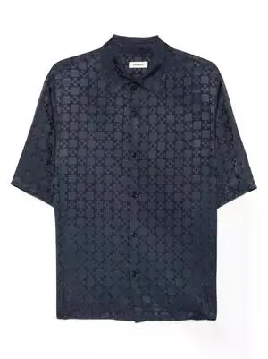 Sandro Check-pattern Shirt - Blue